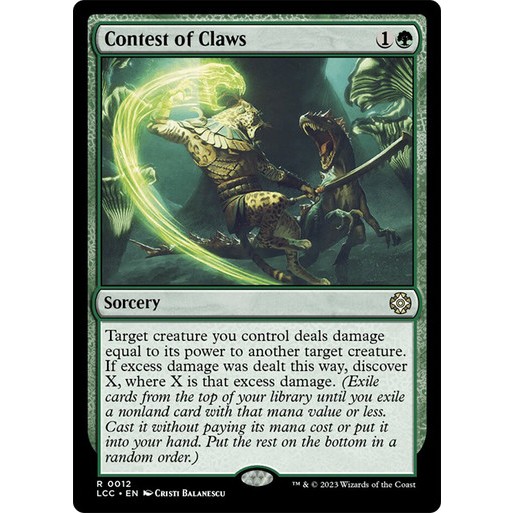 Contest of Claws - The Lost Caverns of Ixalan Commander (LCC) | Shopee ...