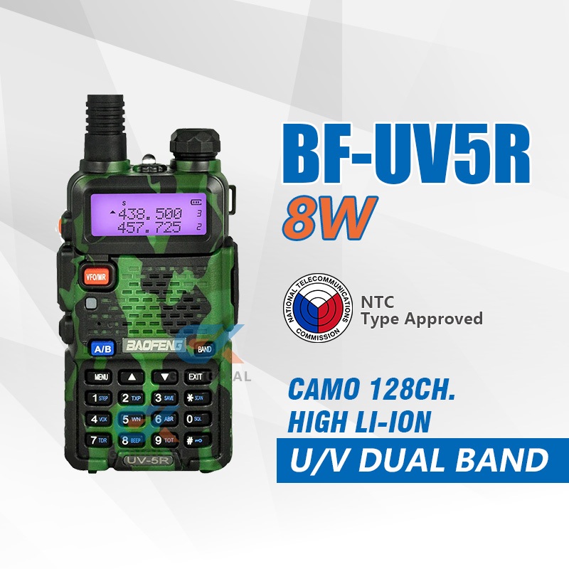 Baofeng UV5R Walkie Talkie Long Range Dual Band VHF/UHF Two Way Radio ...