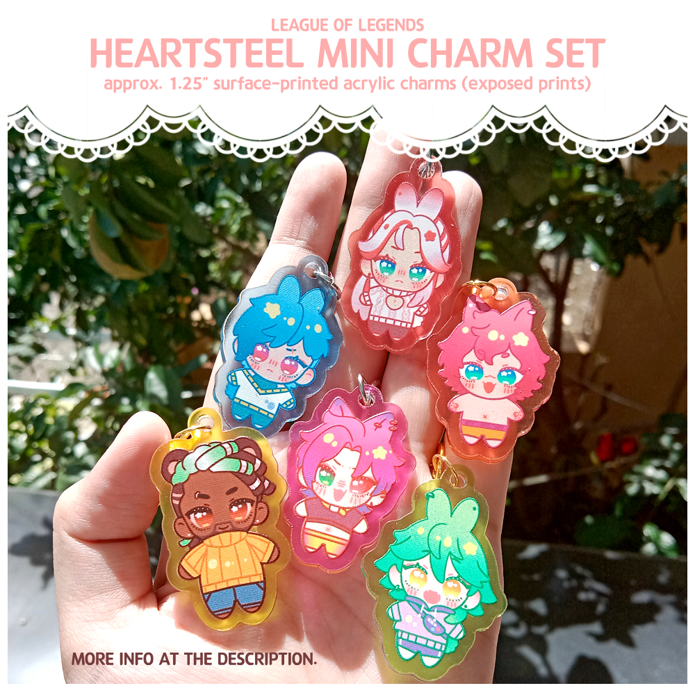 MINI ACRYLIC CHARMS by Soraille [LOL] HEARTSTEEL CHARM SET - Yone ...