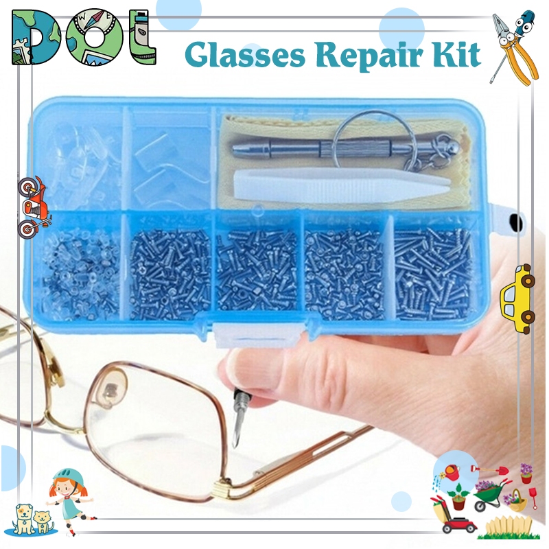 Glasses Accessories Parts Kit Repair Screw Mini Screws Nuts Glasses Screwdriver Glasses Repair