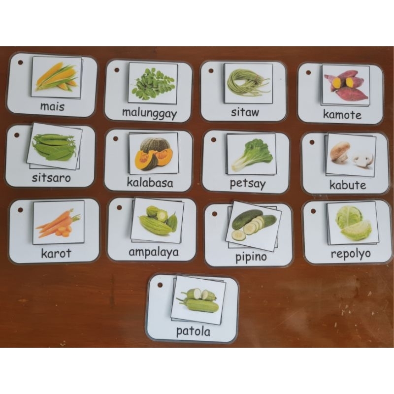 Interactive flashcards tagalog mga gulay | Shopee Philippines