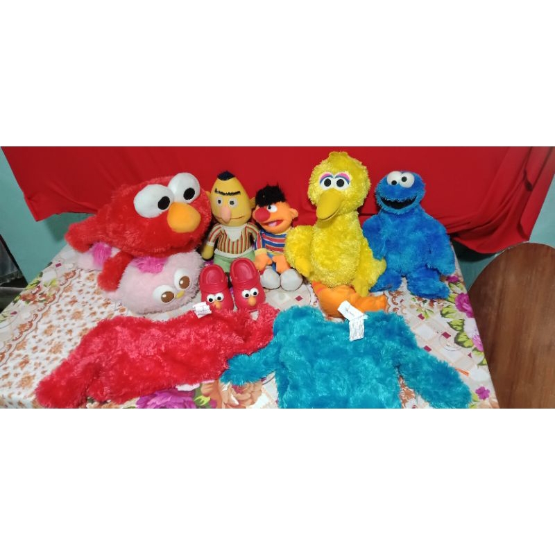 sesame street characters stufftoys+2 costume for 1 year old + slippers ...