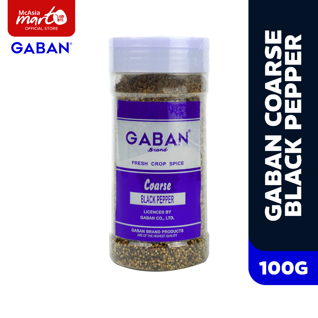 GABAN BLACK PEPPER COARSE 100G | Shopee Philippines