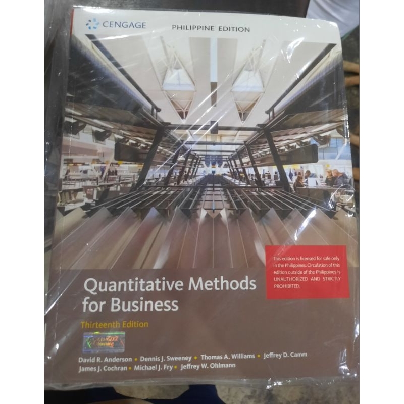 Quantitative Methods for Business 13th Edition by Anderson Original ...