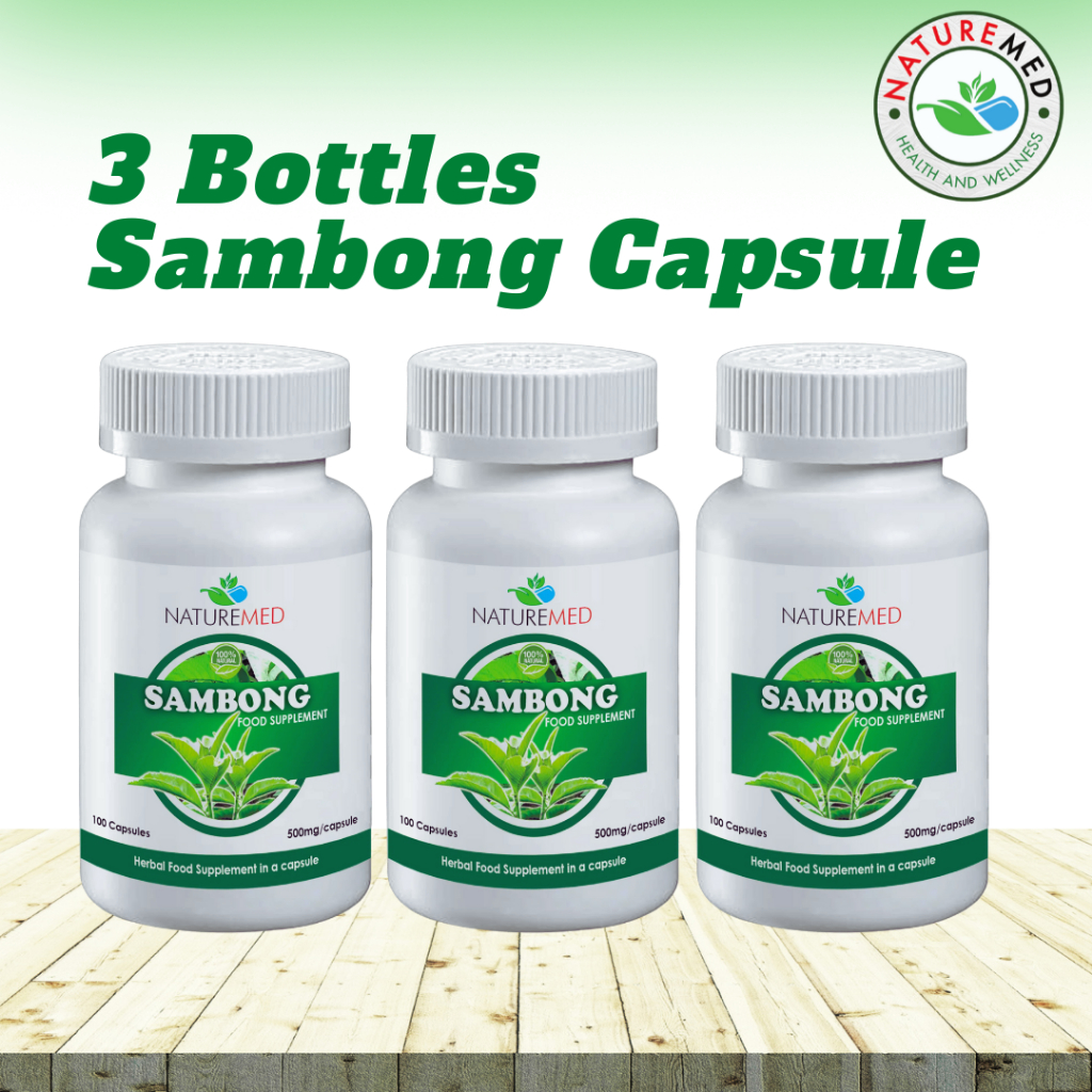 NatureMed SAMBONG Capsule | 100 Capsules/Bottle | UTI, Arthritis ...