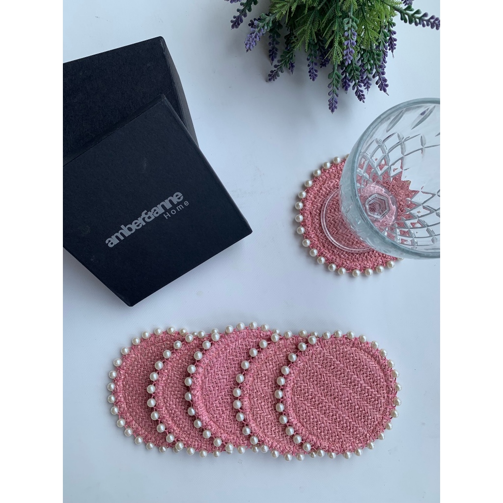Wardiyya Beaded Coasters (6 pcs) | Shopee Philippines