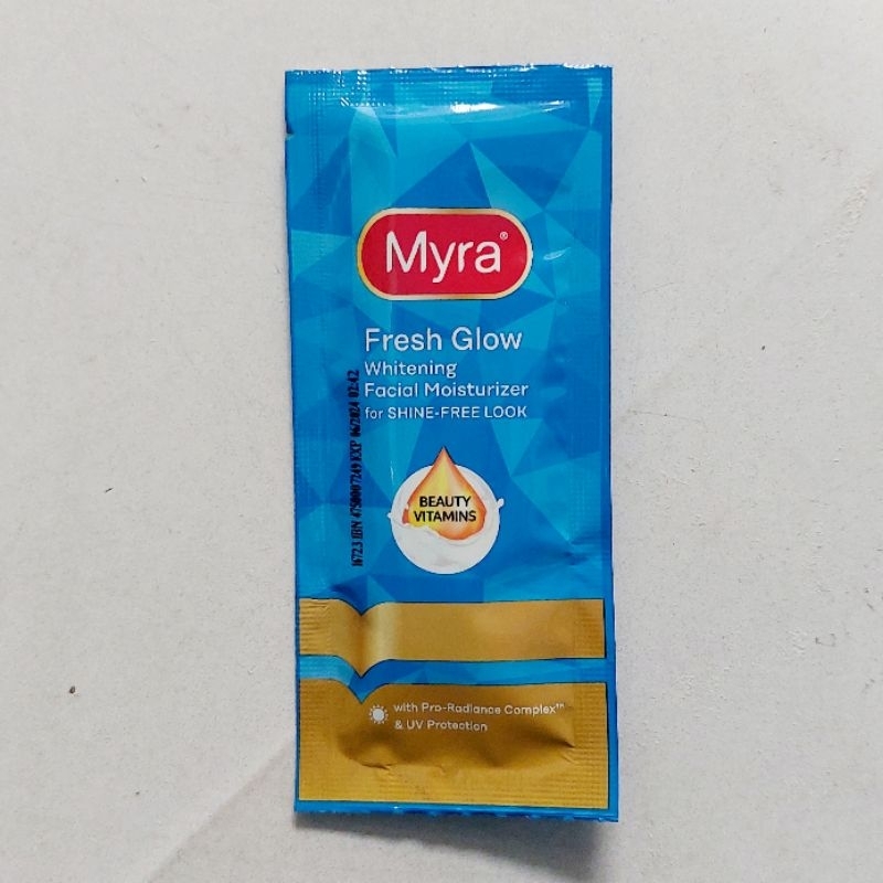 MYRA fresh glow whitening moisturizer (blue -1 sachet) | Shopee Philippines