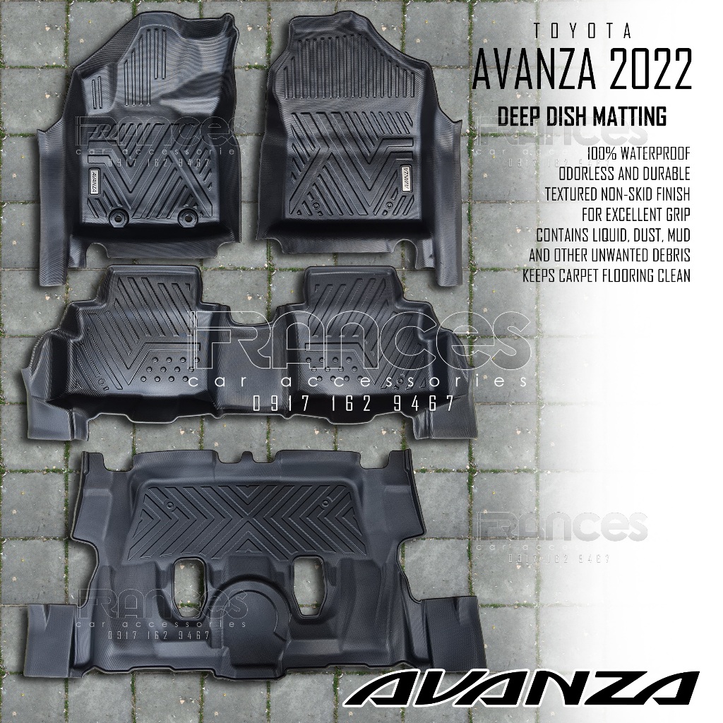 Toyota Avanza All Unit 2022-2025 Thick Thailand Deep Dish Matting ...