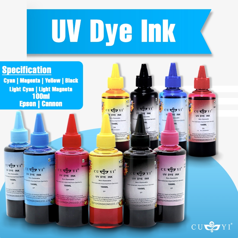 100ml Universal Dye Ink for EPSON and CANON Inkjet Printer | Shopee ...