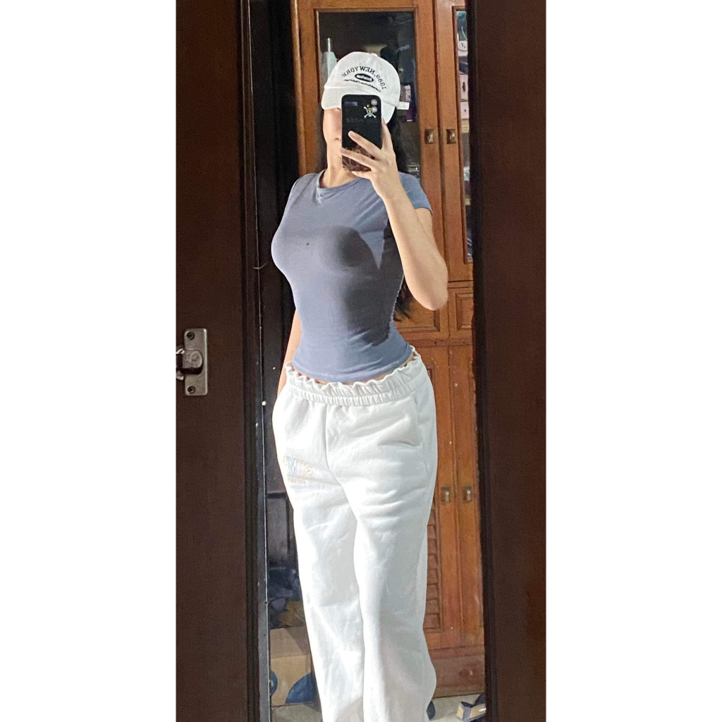 XIN | BASIC FULL LENGTH BODY HUGGING TOP (DOUBLE LINING) | Shopee ...