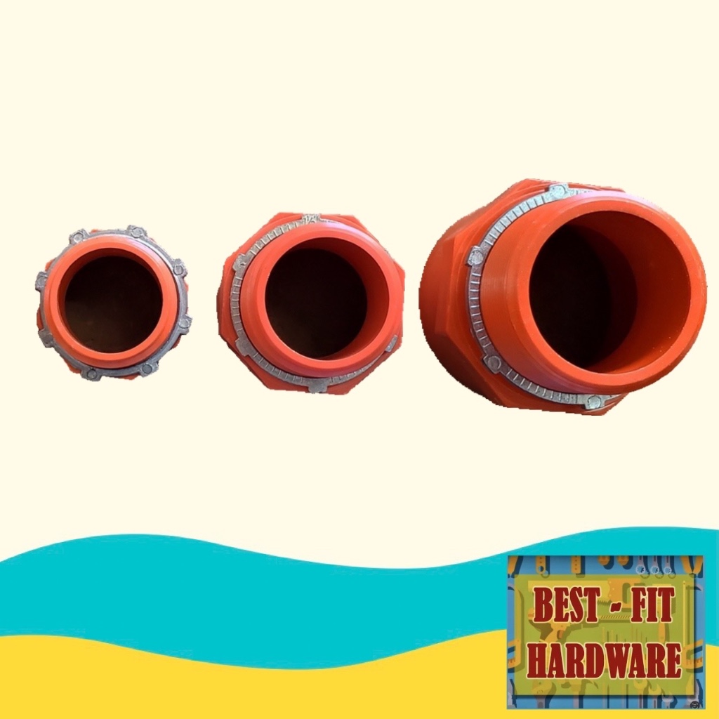 ORANGE ELECTRICAL MALE ADAPTER with LOCKNUT INCLUDED - 1 1/4 INCH UPTO ...