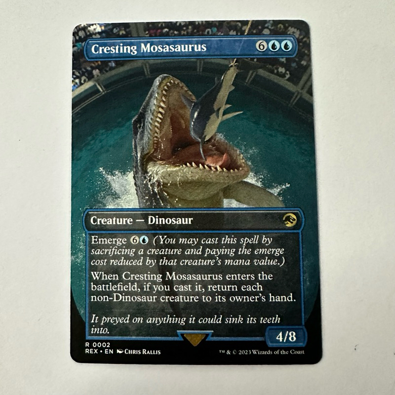 CRESTING MOSASAURUS | REX JURASSIC WORLD COLLECTION | DINOSAUR | BLUE ...