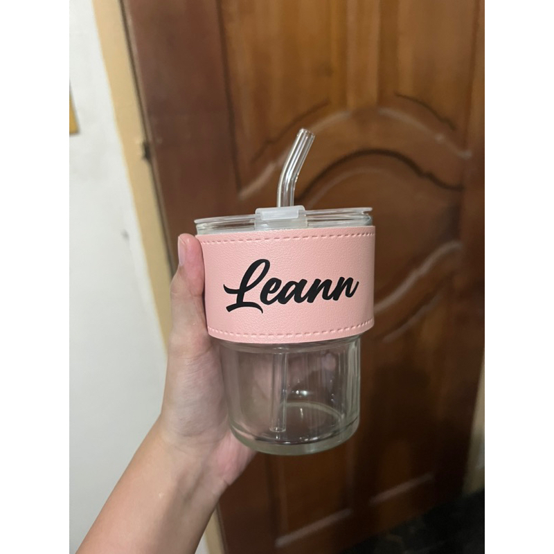 Personalized / customized HTV Print (NOT Sticker) Glass Tumbler Mini ...