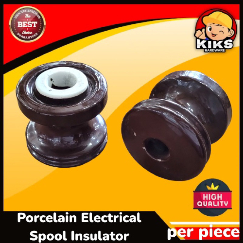 Spool Insulator Porcelain Electrical Conductors Shackle 600volts distribution primary secondary ...