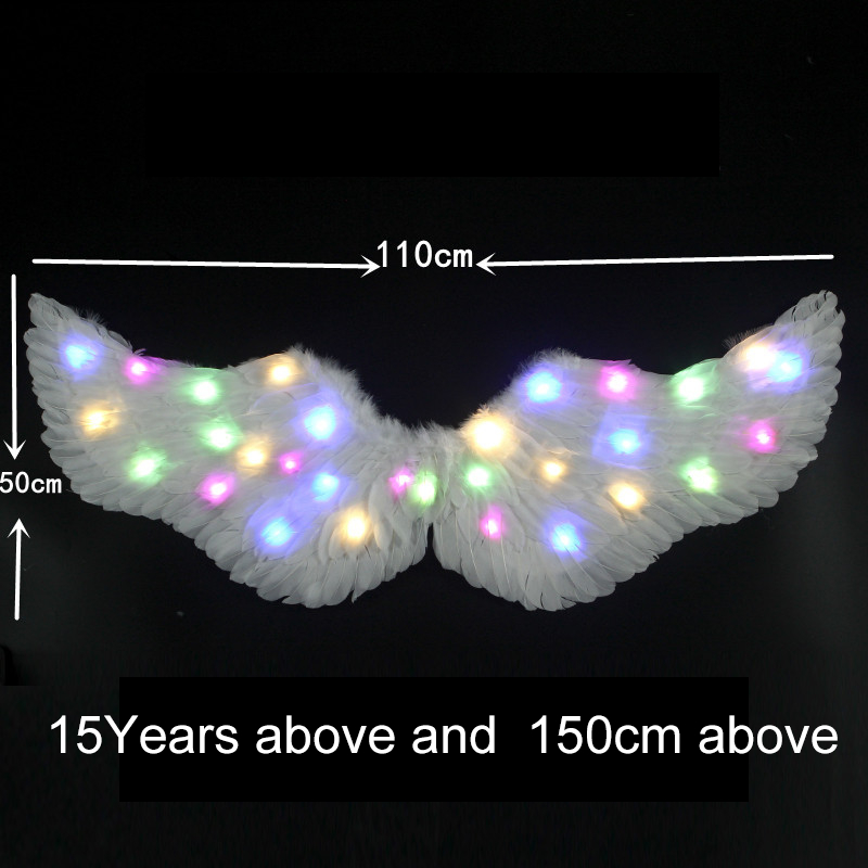 HNB Halloween Angel Wings Props Adult Flower Girl Catwalk Devil Wings ...