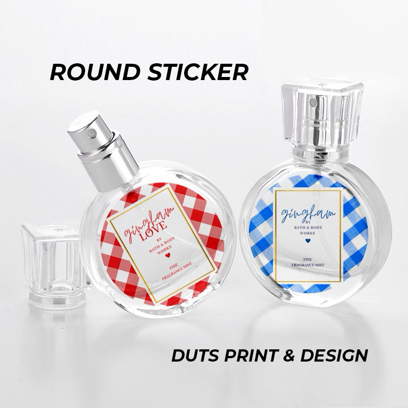 Costumized Round Sticker for 30ml & 50ml Circle sticker | Shopee ...