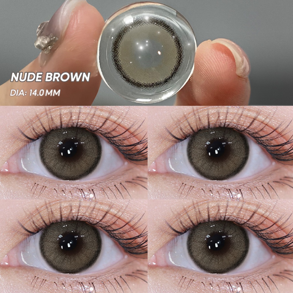 Magister Contact lense natural 14.00MM colored contacts Beige Brown ...