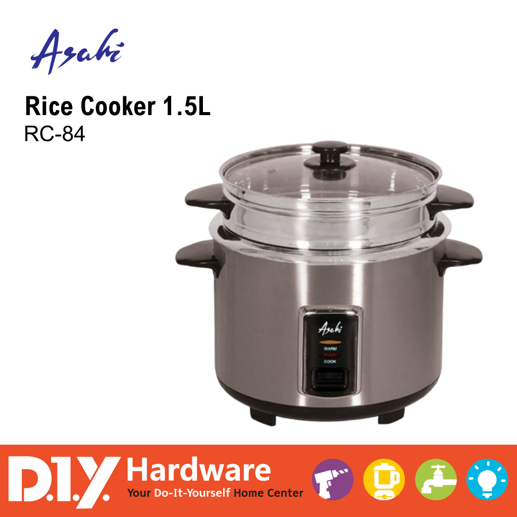 Asahi Rice Cooker 1.5L Rc-84 Diy Hardware | Shopee Philippines