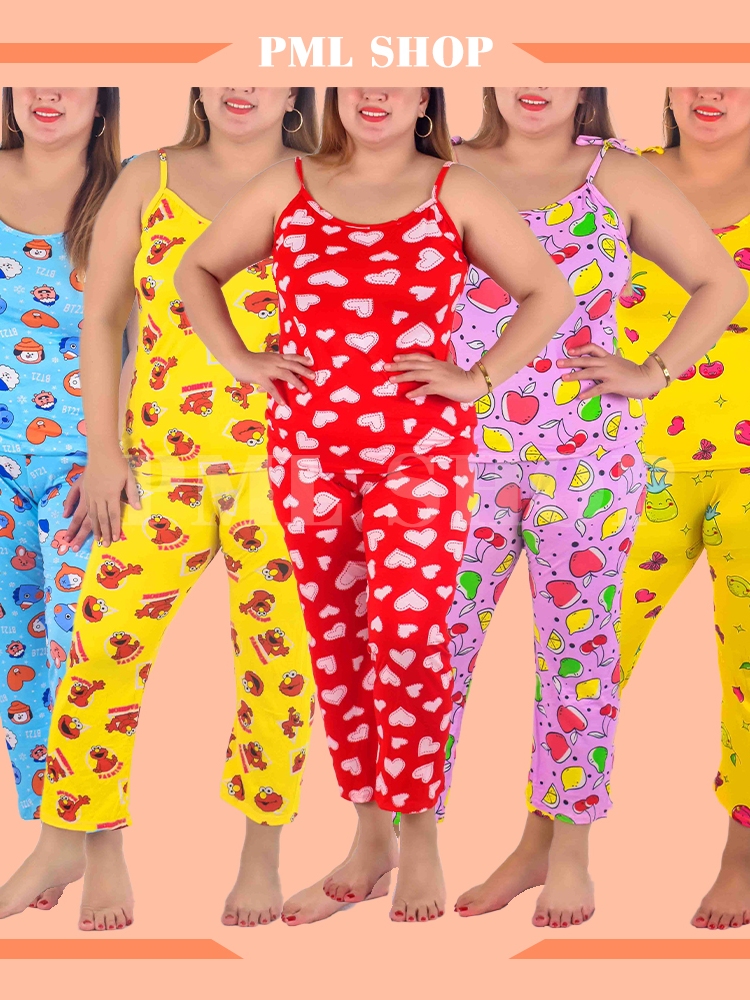 PLUS SIZE SPAG TIE TOP & PAJAMA TERNO, TERNO PAJAMA FOR WOMEN ...