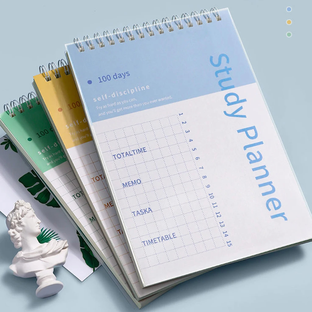 A5 Vertical Study Planner Timetable Spiral Notebook | Shopee Philippines