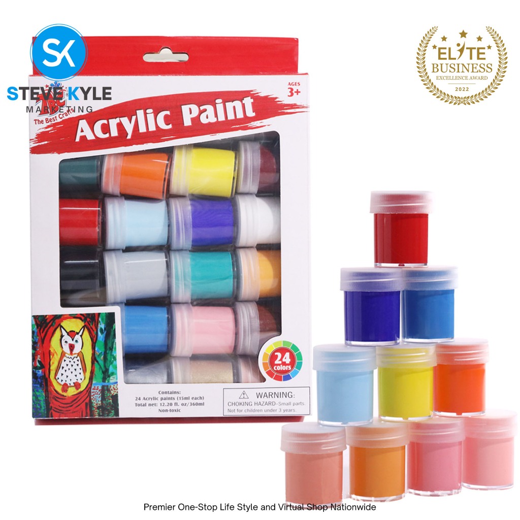 Acrylic Paint Colour Kids DIY Poster Colours Pigment Art Supplies ...