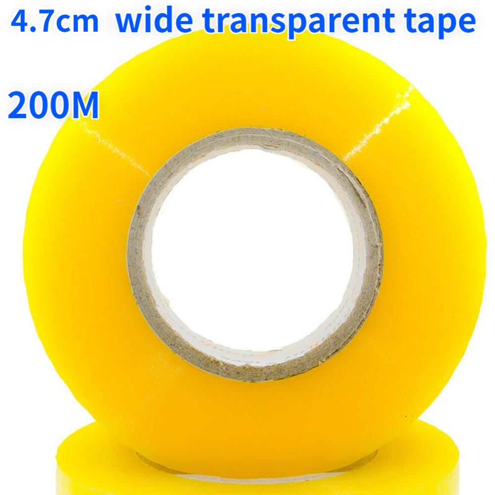 200M Clear Packaging Tape Clear Strong Adhesive Big Roll Packing ...