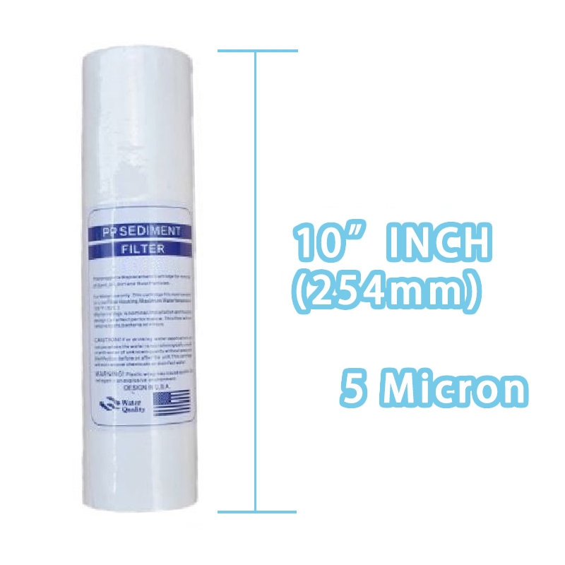 PP Sediment Filter 10 Inch 110g Water Filter Cartridge 1 Micron/5 Micron | Shopee Philippines