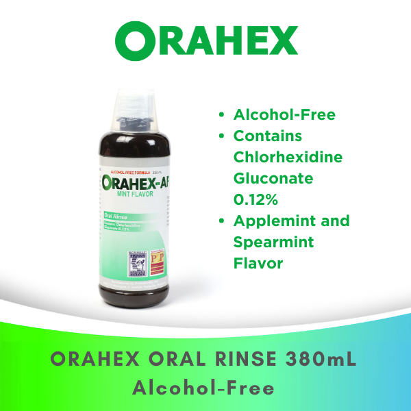 Orahex Alcohol Free Mint Oral Rinse 380ml | Shopee Philippines