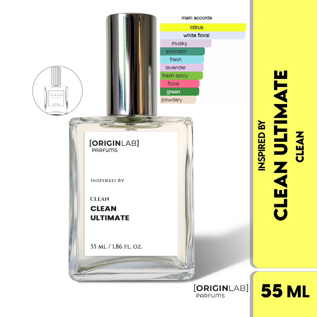 CLEAN ULTIMATE Inspired Perfume ORIGINLAB Parfum Oil Based long lasting ...