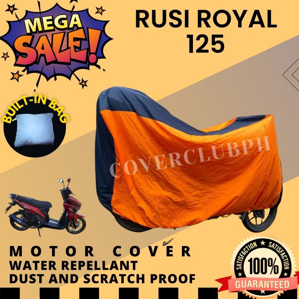 RUSI ROYAL 125 HIGH QUALITY MOTOR COVER - WATER REPELLANT SCRATCH AND ...