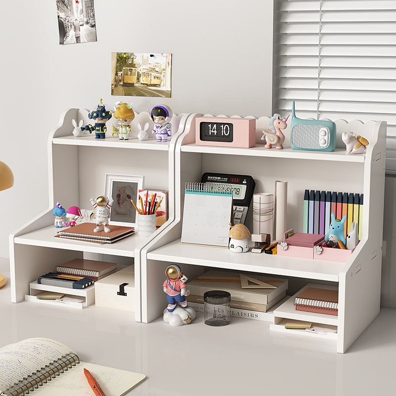 Creative desktop storage shelves office multi-layer display shelves ...