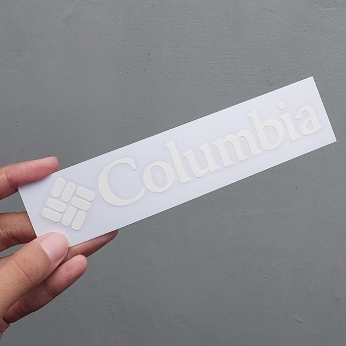 Columbia Vinyl White Sticker Decal Waterproof Car Stickers | Shopee ...