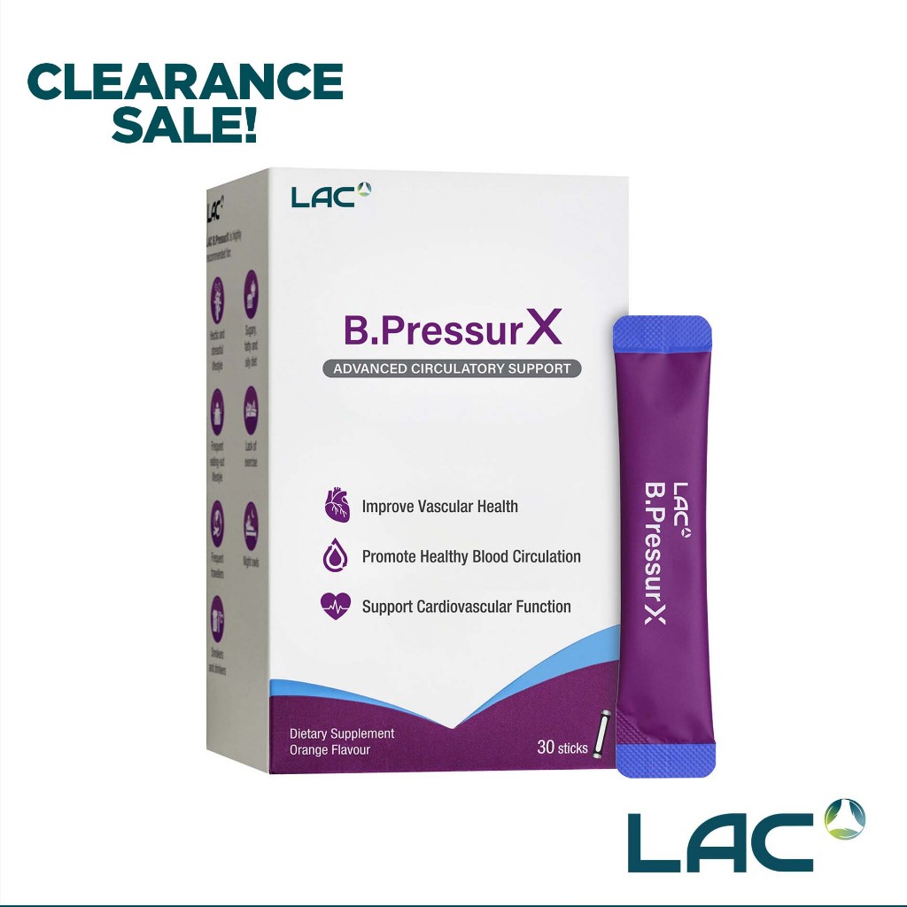 LAC B.PressurX 2.5g x 30 sticks (Consume within October 2024) | Shopee ...