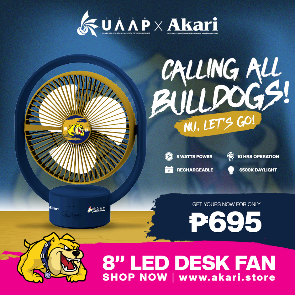 AKARI X UAAP [ NU ] - 8" Rechargeable Elliptical Fan w/ LED | Shopee ...