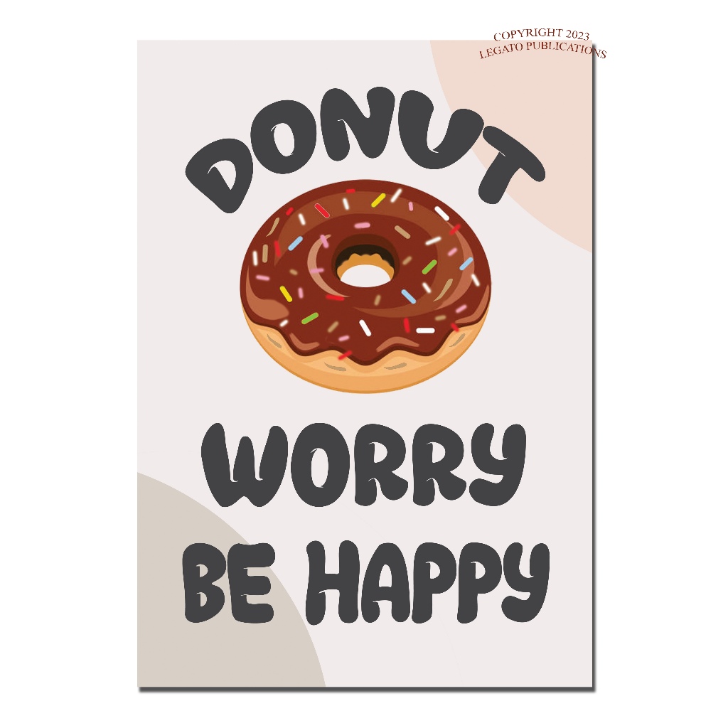 Wall Decor Home Decor Wood Sign DONUT WORRY BE HAPPY Rustic Retro ...