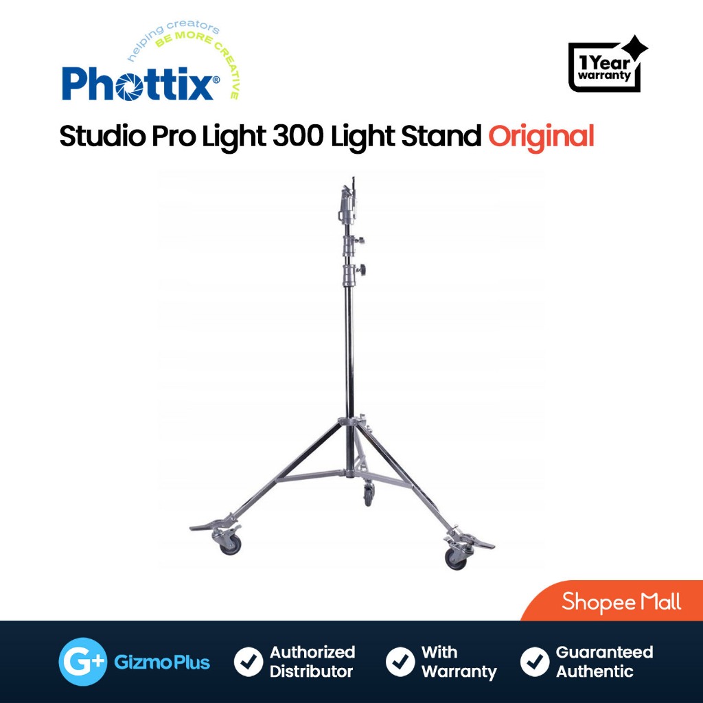 Phottix Studio Pro Light 300 Light Stand Heavy Duty For Lighting and ...