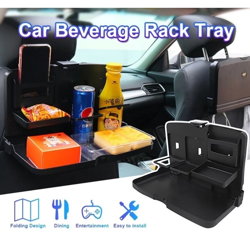 WIHan Car Seat Back Dining Table Folding Table Auto Car Back Seat Drink ...