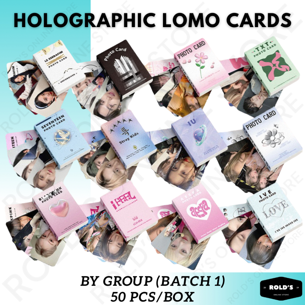 [50pcs/box] KPOP Holographic Laser Print Lomo Cards - by group (batch 1 ...