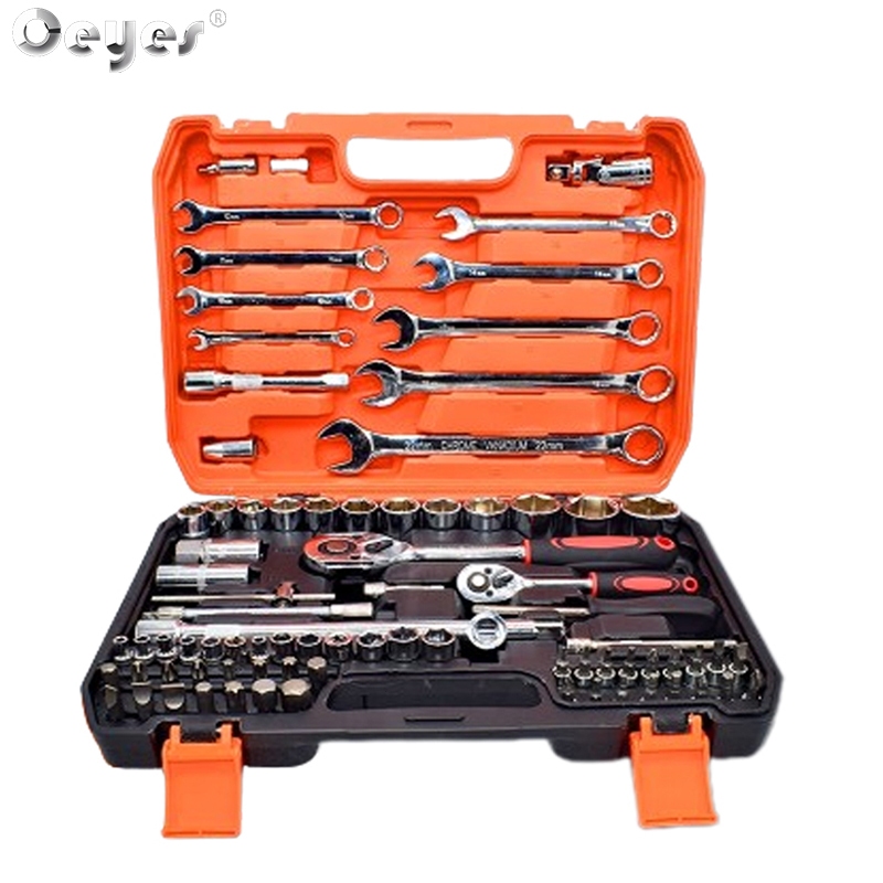 Ceyes 53/82 Pcs Tools Socket Wrench Set Car Torque Tool Box Motorcycle ...