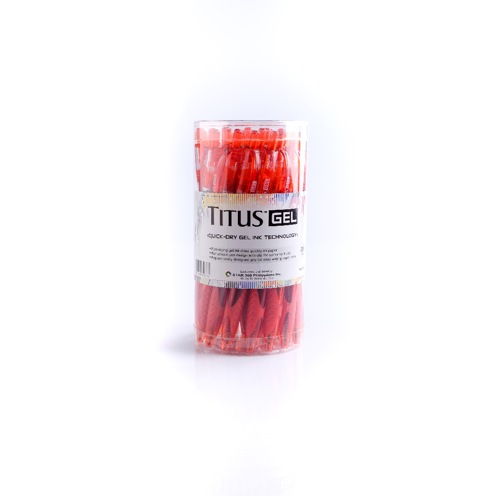 25pcs Titus QuickDry Gel Pen Retract | Shopee Philippines