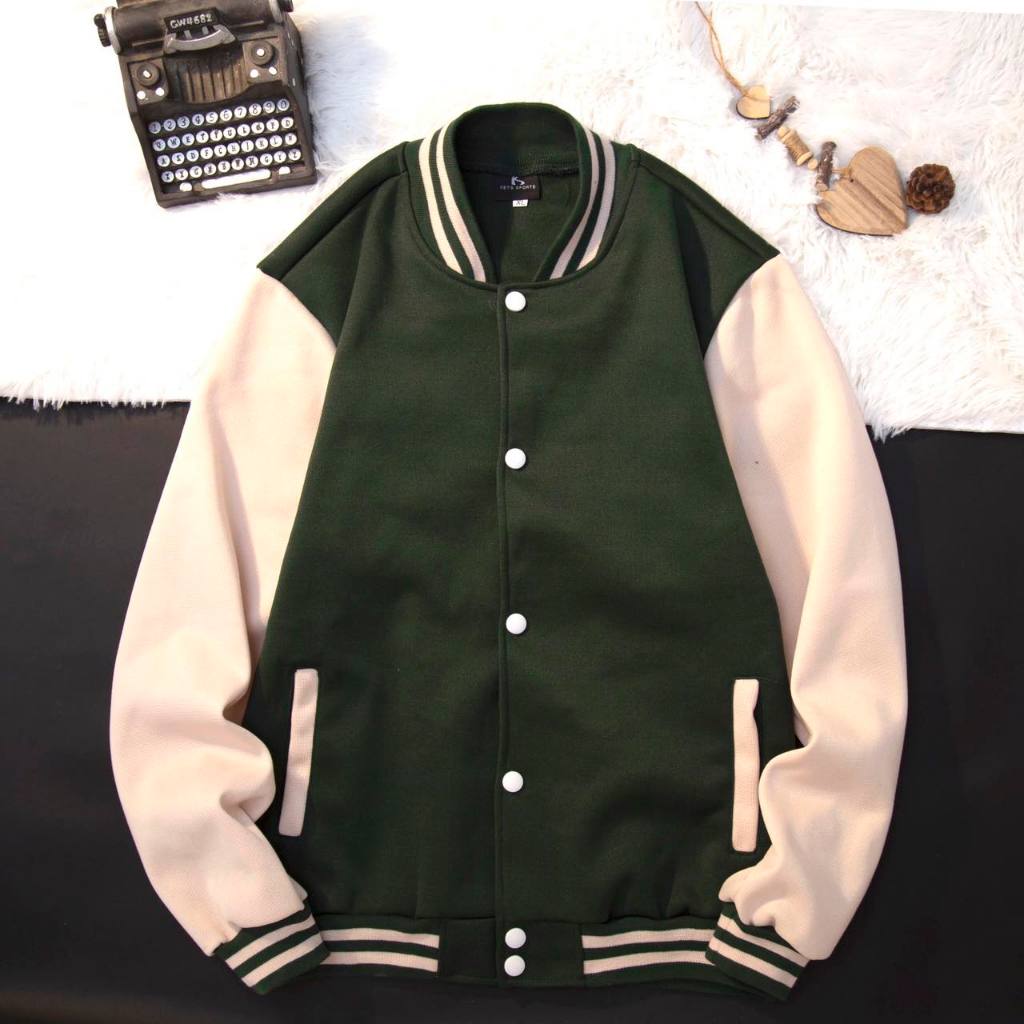 Varsity Bomber Baseball Jacket Bone Korean Jersey Jacket For Men ZWEPK ...