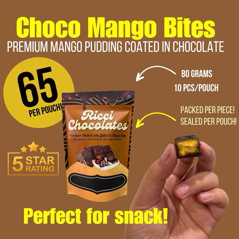 Ricci Choco Mango Bites (1 Pouch) | Shopee Philippines