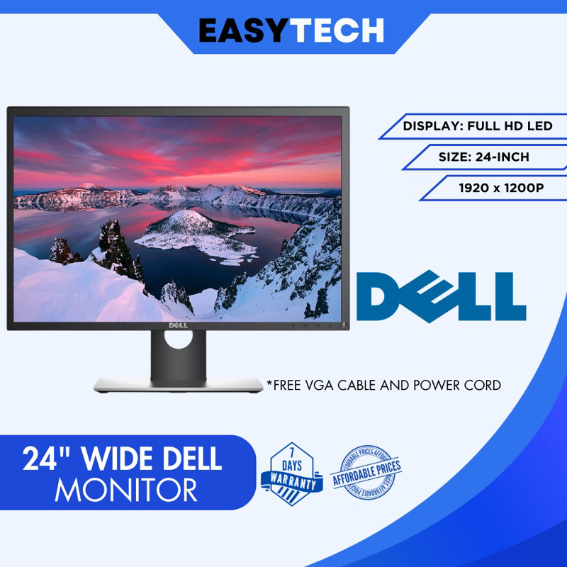 EASYTECH | MTR015-24CA 24" Dell Wide LED Full HD Display Black (Used ...