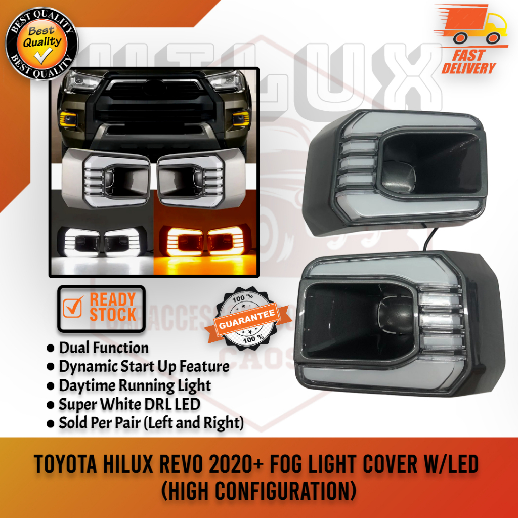 CAOS Toyota Hilux Conquest Hilux Revo 2020-2023 Front Fog Light LED DRL ...
