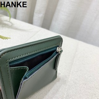 HANKE Short Slim Leather Wallet for Women with Cardslot Bifold Wallet ...