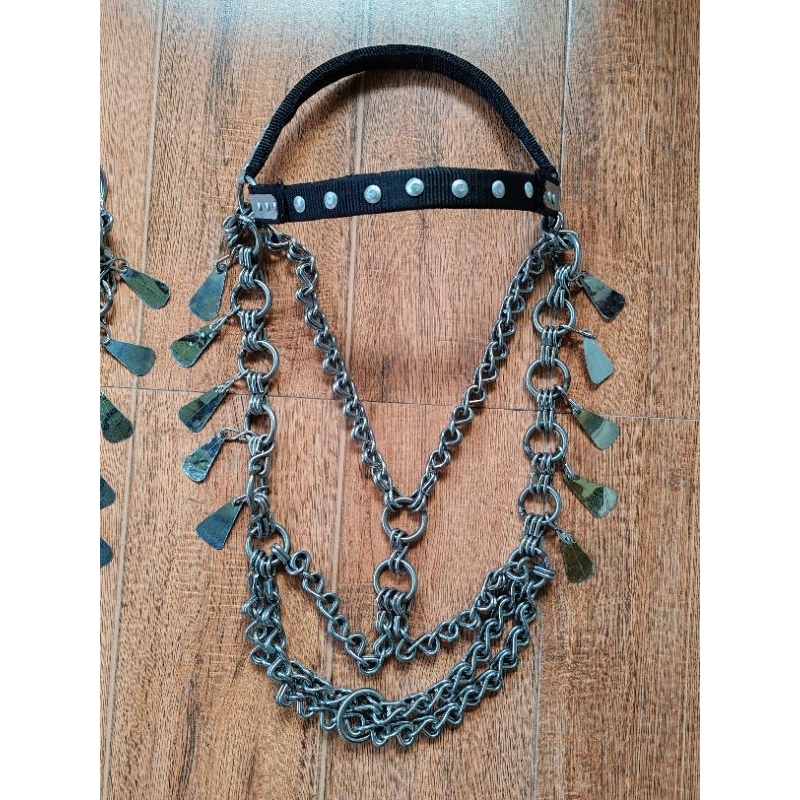 Horse Harness Busal o mortigon ng kabayo Double anilyunado side ...