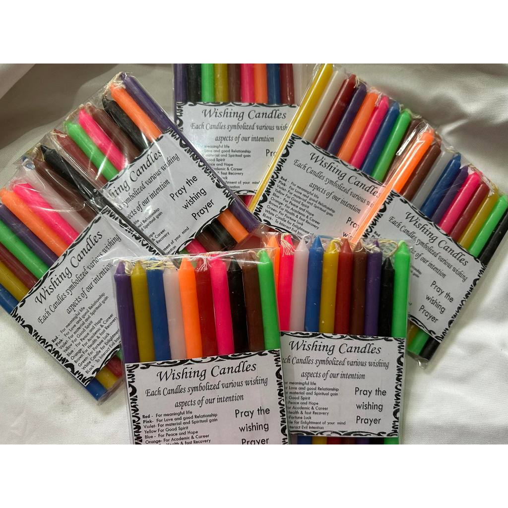 Wishing CAndles all colors Prayer Candles | Shopee Philippines