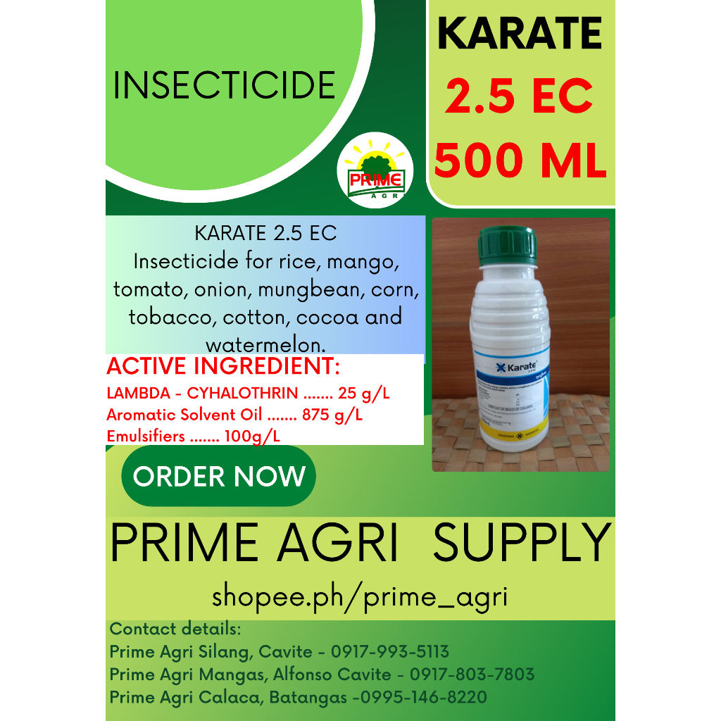 KARATE 2.5 EC - 500ML-INSECTICIDE | Shopee Philippines