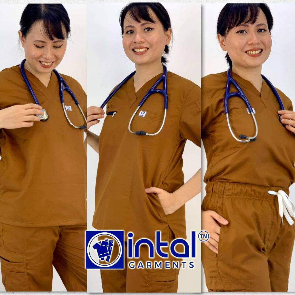 INTAL SCRUBSUIT 032 Elite MAPAGMAHAL V-Neck Zippered Chest Cargo ...