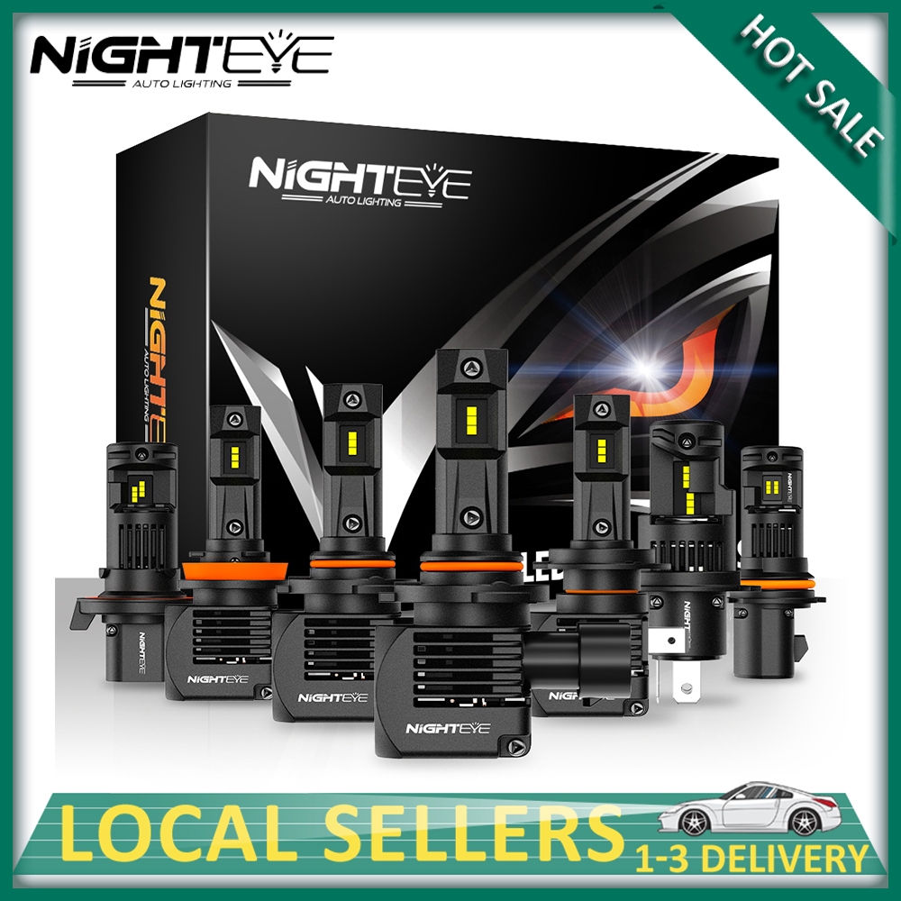 NIGHTEYE S11 100W 80000LM H4 H7 H11 HB3/9005 HB4/9006 6500K 2pcs LED ...